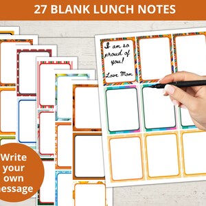 Lunchbox Notes for Kids, Positive Affirmations for Kids, Lunchbox Jokes ...