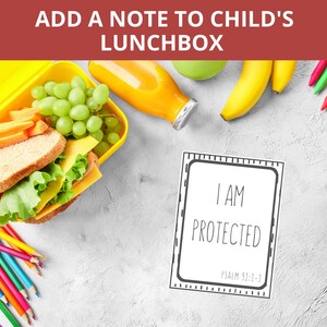 Christian Affirmations for Kids, Lunchbox Notes, Scripture Lunch Notes ...