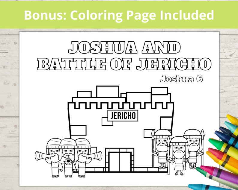 Joshua and the Battle of Jericho, Bible Story for Kids, Sunday School ...