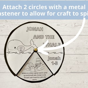 Jonah and the Whale Sunday School Craft, Bible Story Activities ...