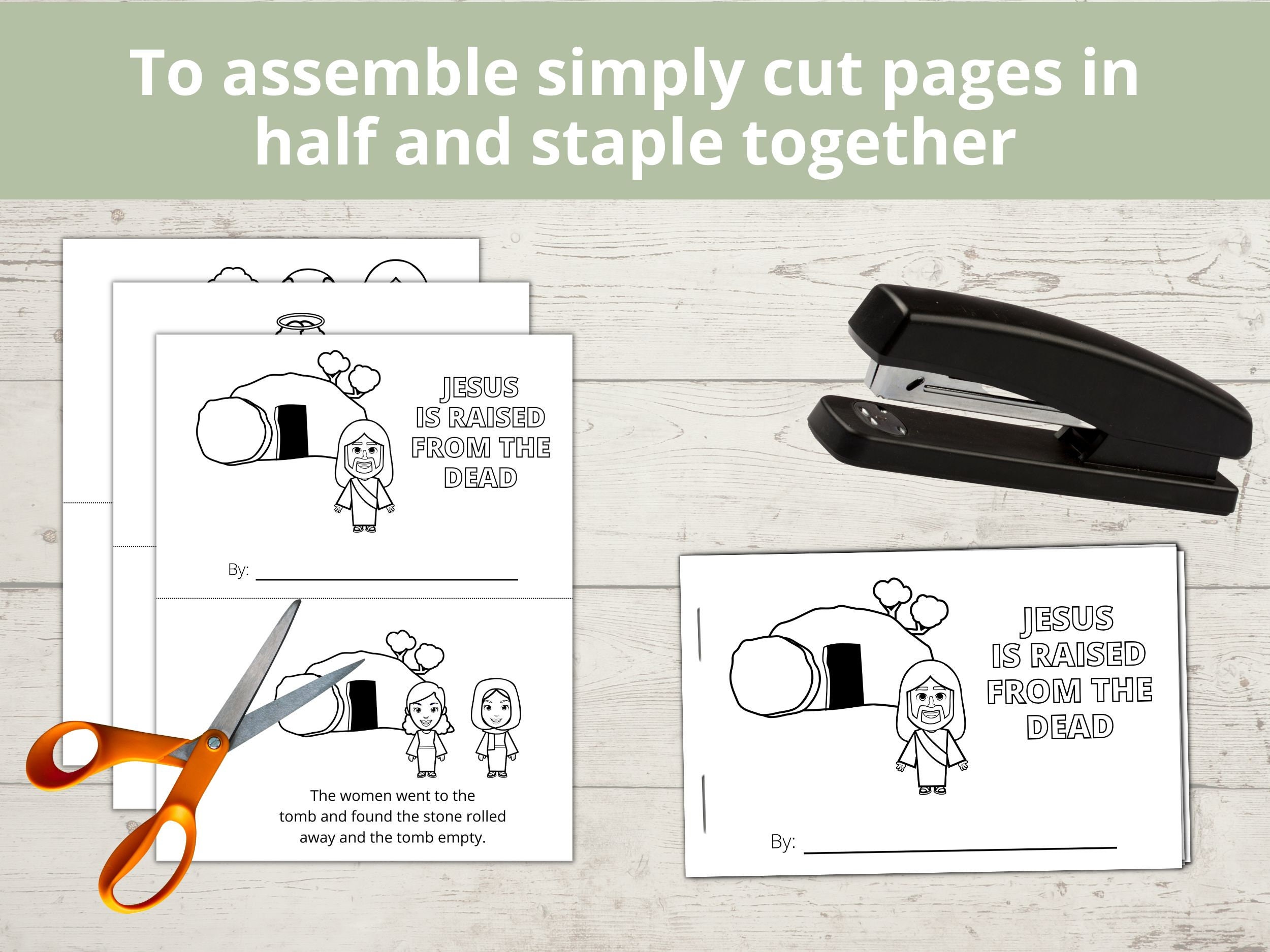 Jesus Resurrection, Easter Story Book, Story of Easter, He is Risen ...