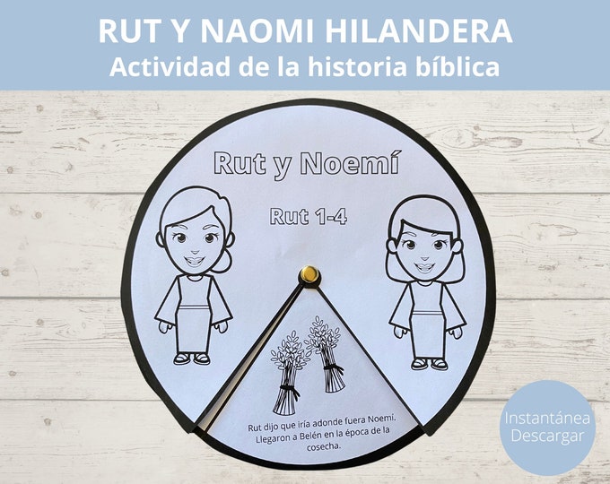 Ruth and Naomi Bible Story Sequencing Activities (digital Download ...
