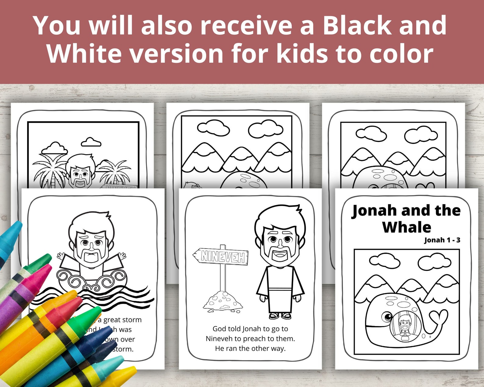 Jonah and the Whale, Bible Story, Church Bulletin Board, Jonah Bible ...