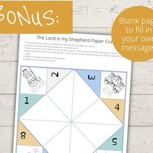 Psalm 23, the Lord is My Shepherd, Sunday School Crafts, Bible Crafts ...