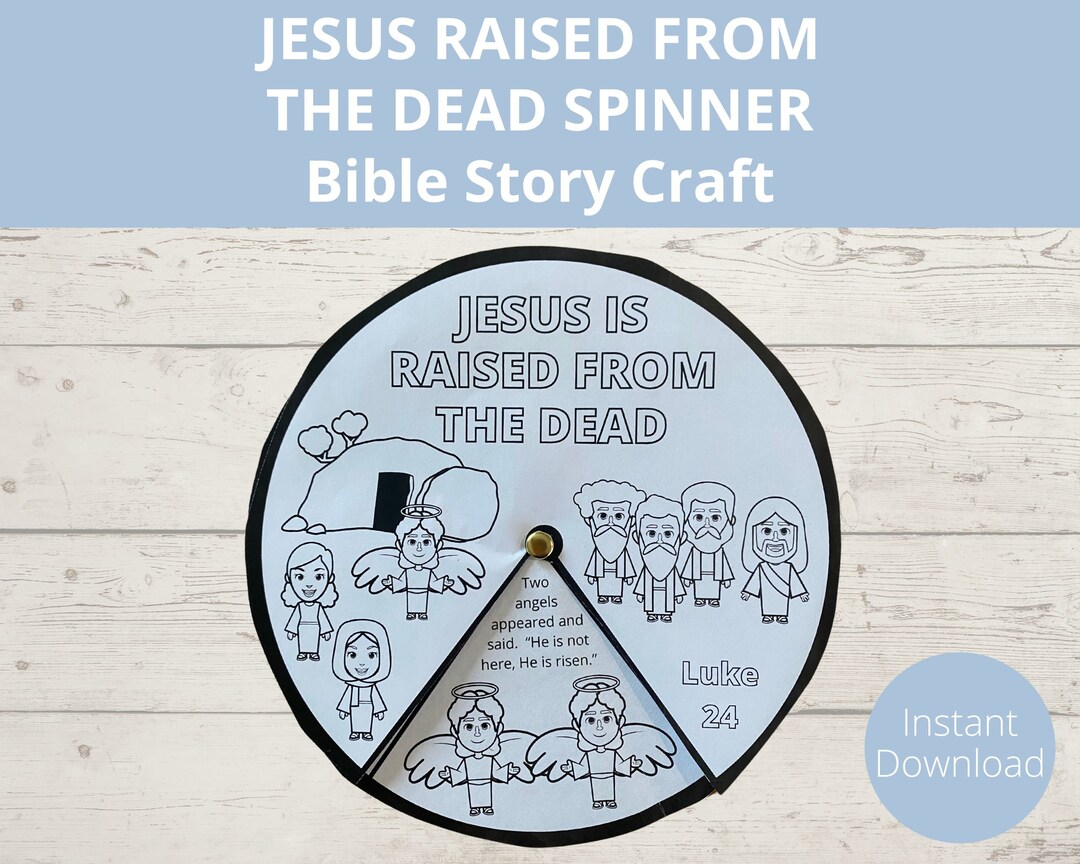Jesus Resurrection, Easter Story Spinner Wheel, Holy Week Crafts ...
