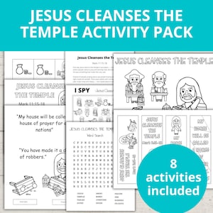 Jesus Cleanses the Temple, Jesus Clears the Temple, Sunday School ...