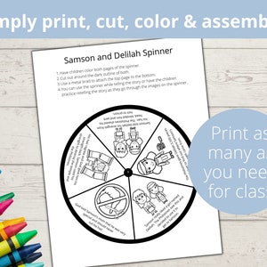 Samson and Delilah, Samson Bible Craft, Sunday School Activities, Kids ...