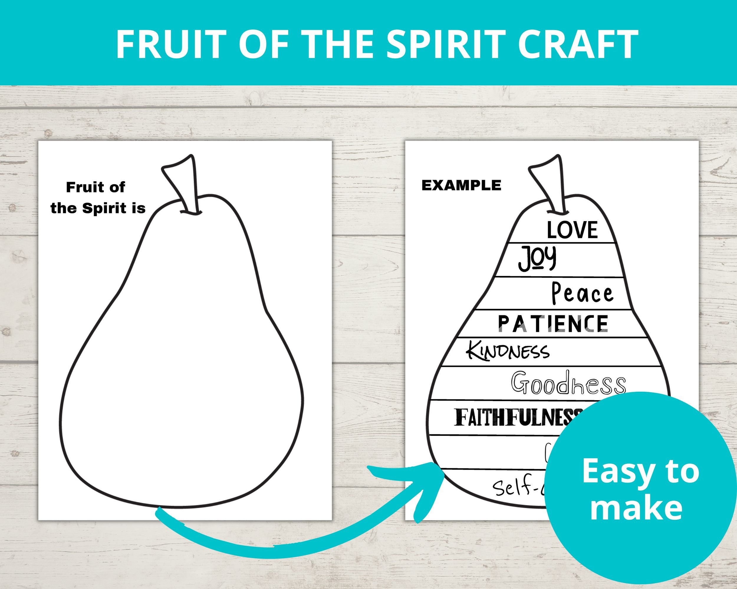 Fruit of the Spirit Activity Pack, Printable Bible Story Activities ...