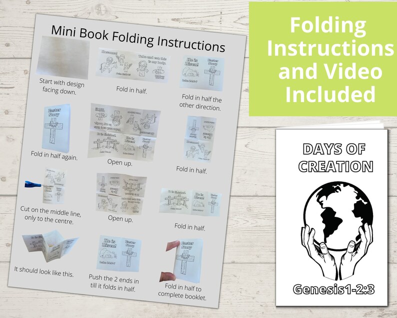 Days of Creation Printable, Sunday School Craft, Bible Story Activity ...