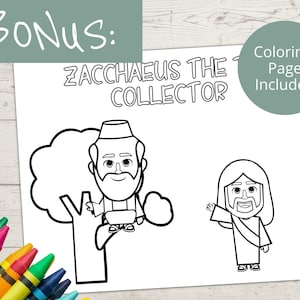 Zacchaeus Craft, Church Kids Activity, Jesus and Zacchaeus, Activity ...