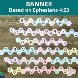 Be Kind and Compassionate, Ephesians 4:32, Sunday School Craft, Bible ...