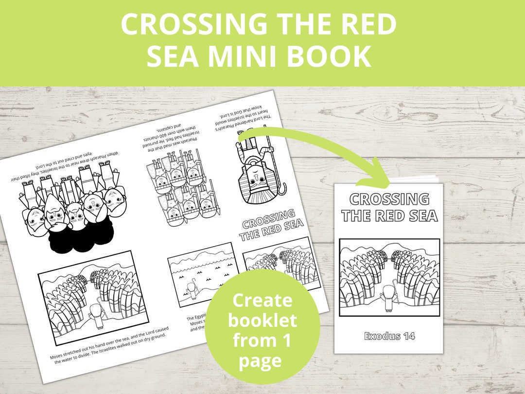 Moses and the Red Sea Craft for Kids, Parting the Red Sea, Bible Story ...