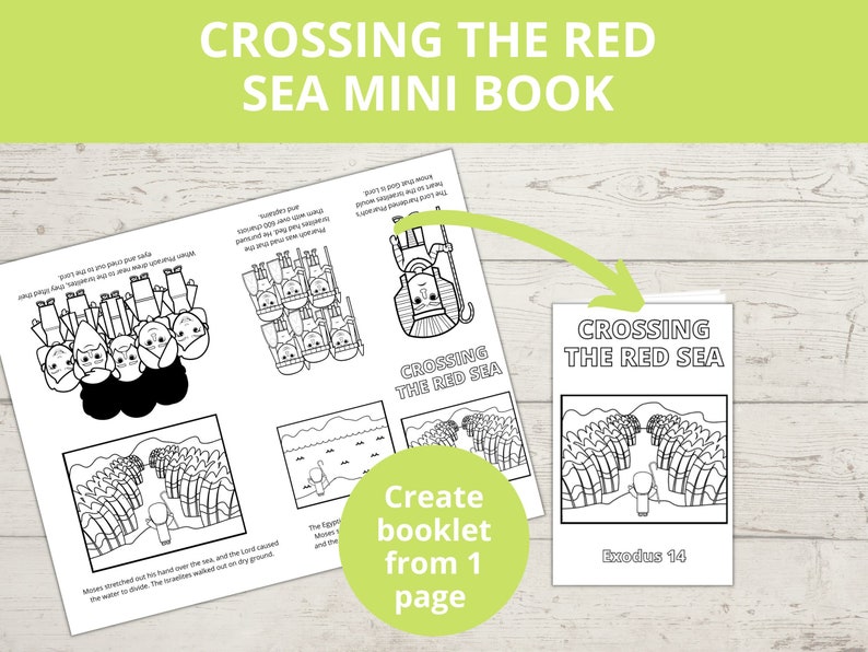 Moses and the Red Sea Craft for Kids, Parting the Red Sea, Bible Story ...