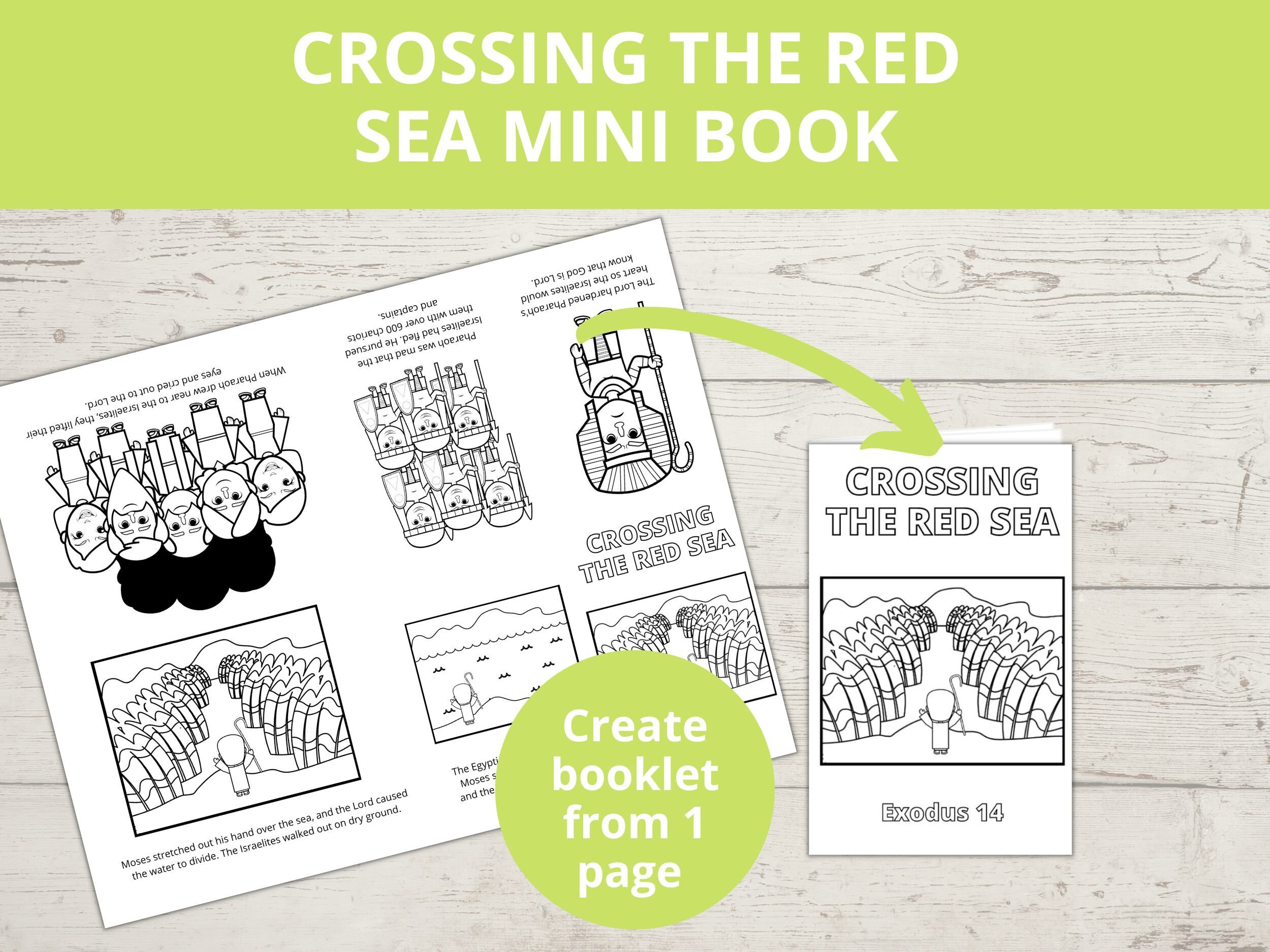 Moses and the Red Sea Craft for Kids, Parting the Red Sea, Bible Story ...