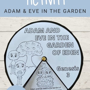 Adam and Eve Sunday School Craft, Bible Story Activities for Kids ...