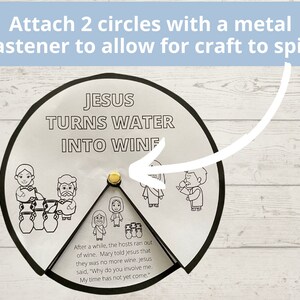 Jesus Turns Water Into Wine Bible Story, Sunday School Craft, Miracles ...