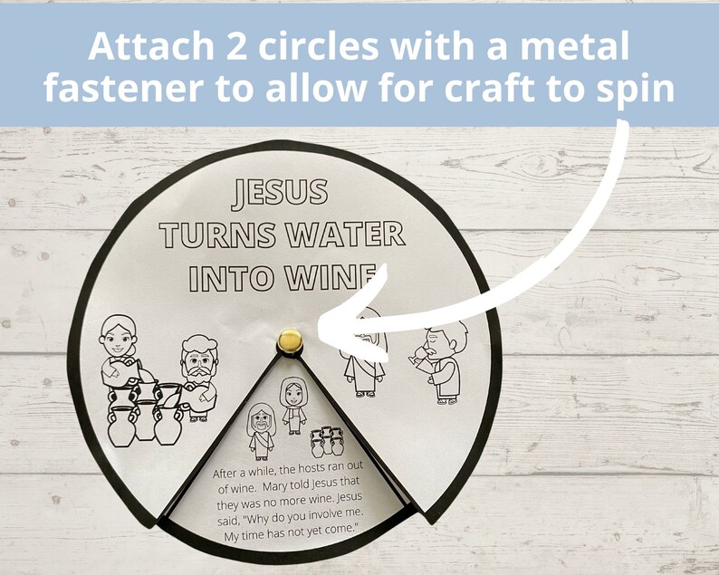 Jesus Turns Water Into Wine Bible Story, Sunday School Craft, Miracles ...