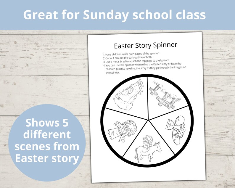 Easter Activities for Kids Easter Bible Story Easter Crafts - Etsy
