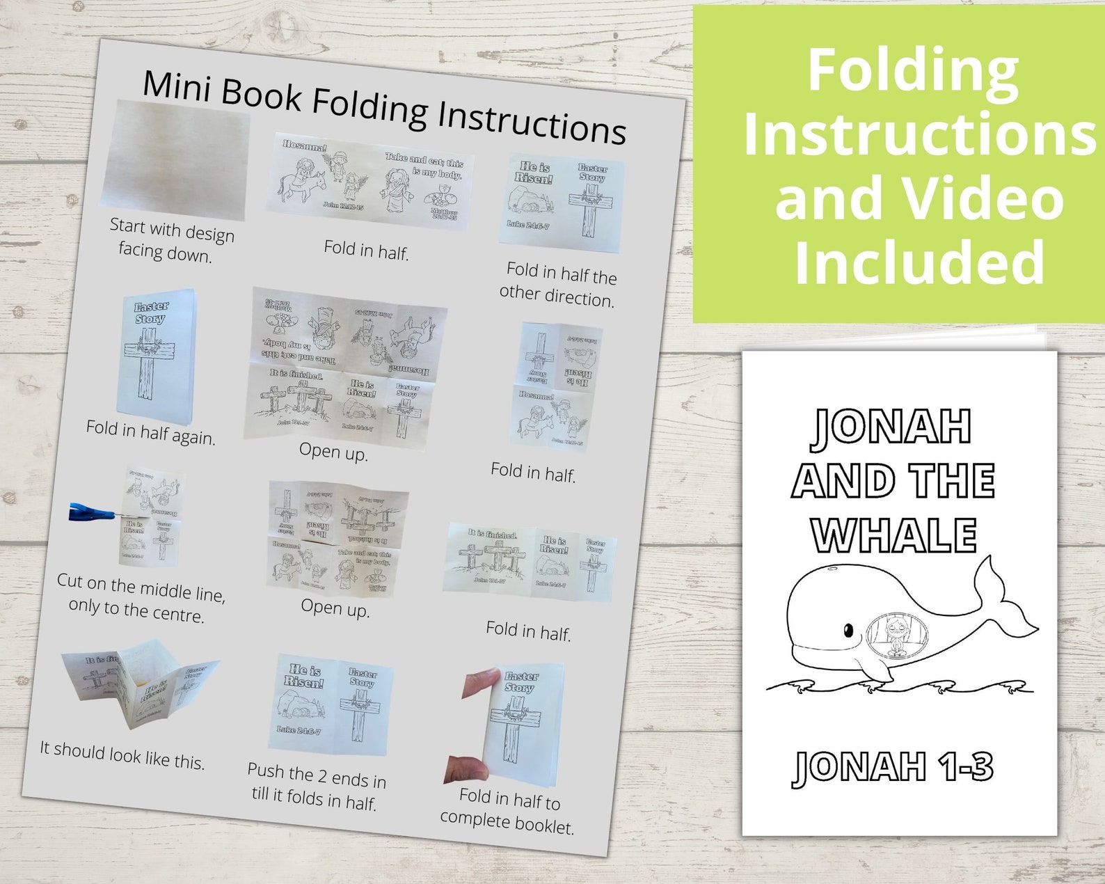 Jonah and the Whale Sunday School Craft, Old Testament Bible Story ...