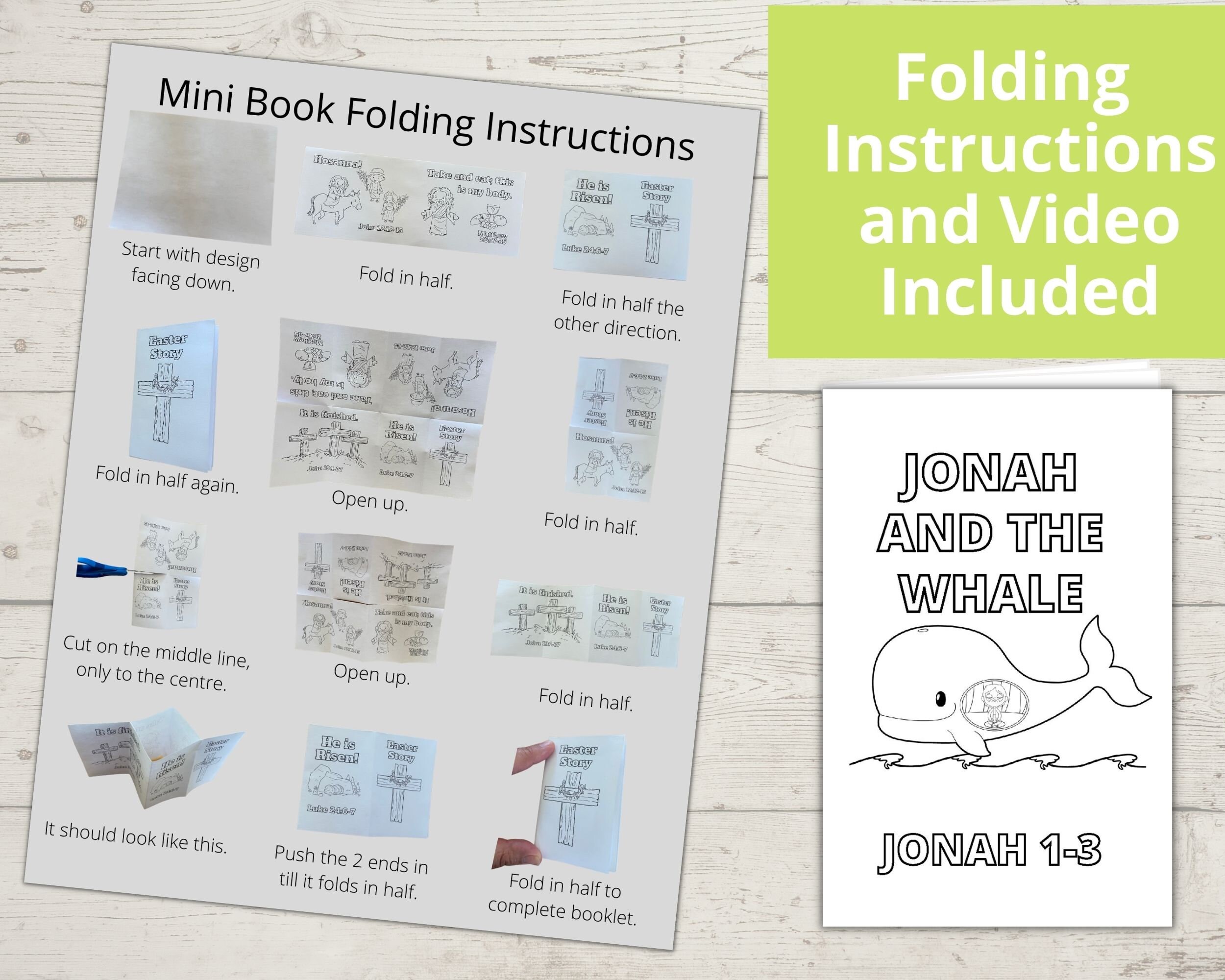 Jonah and the Whale Sunday School Craft, Old Testament Bible Story ...