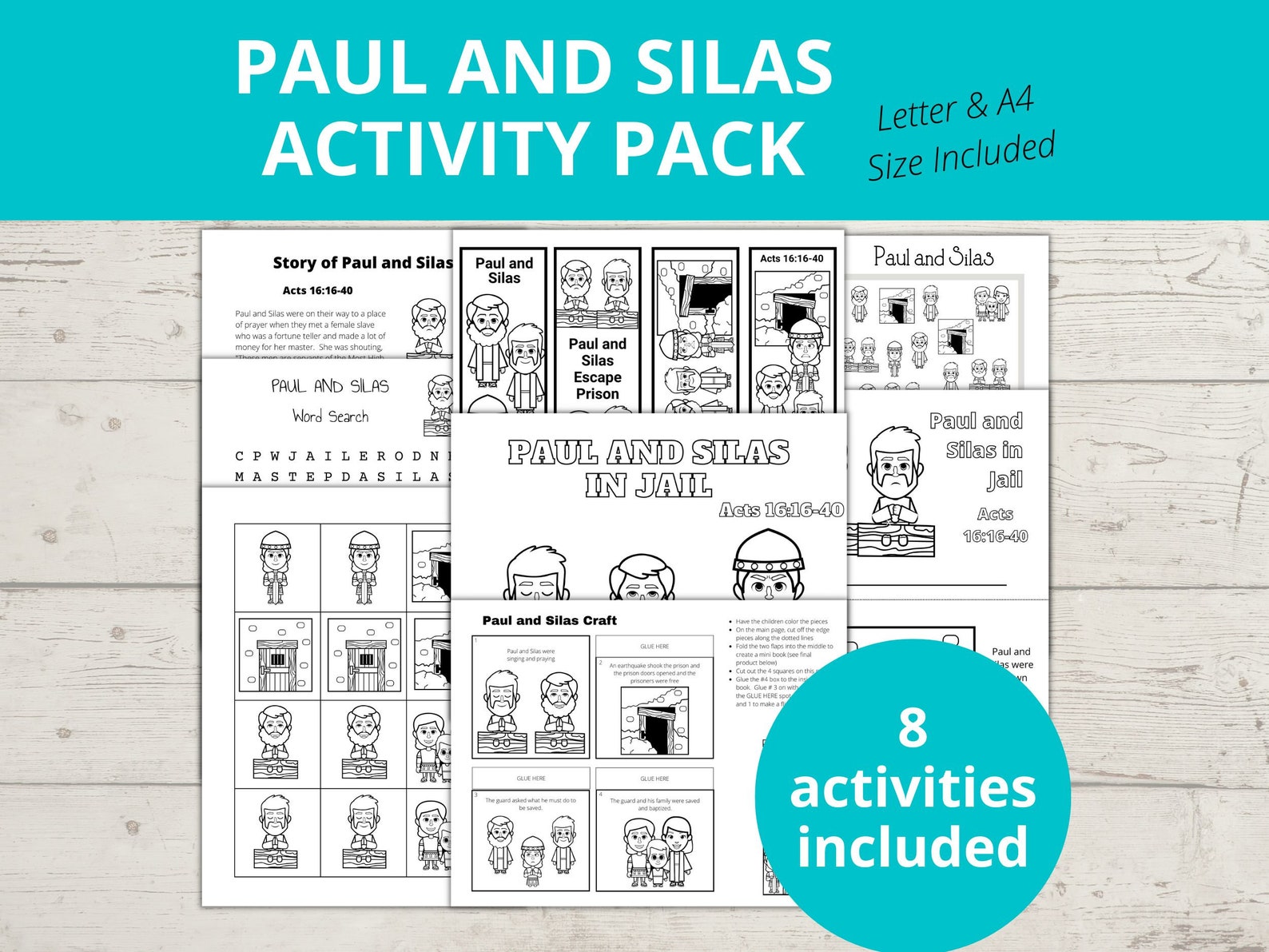 Paul and Silas, Bible Story Crafts, Paul and Silas in Jail, Bible ...