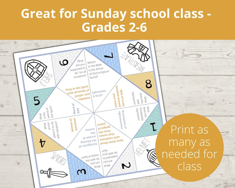 Armor of God Craft Armor of God Kid Put on the Full Armor of - Etsy Canada