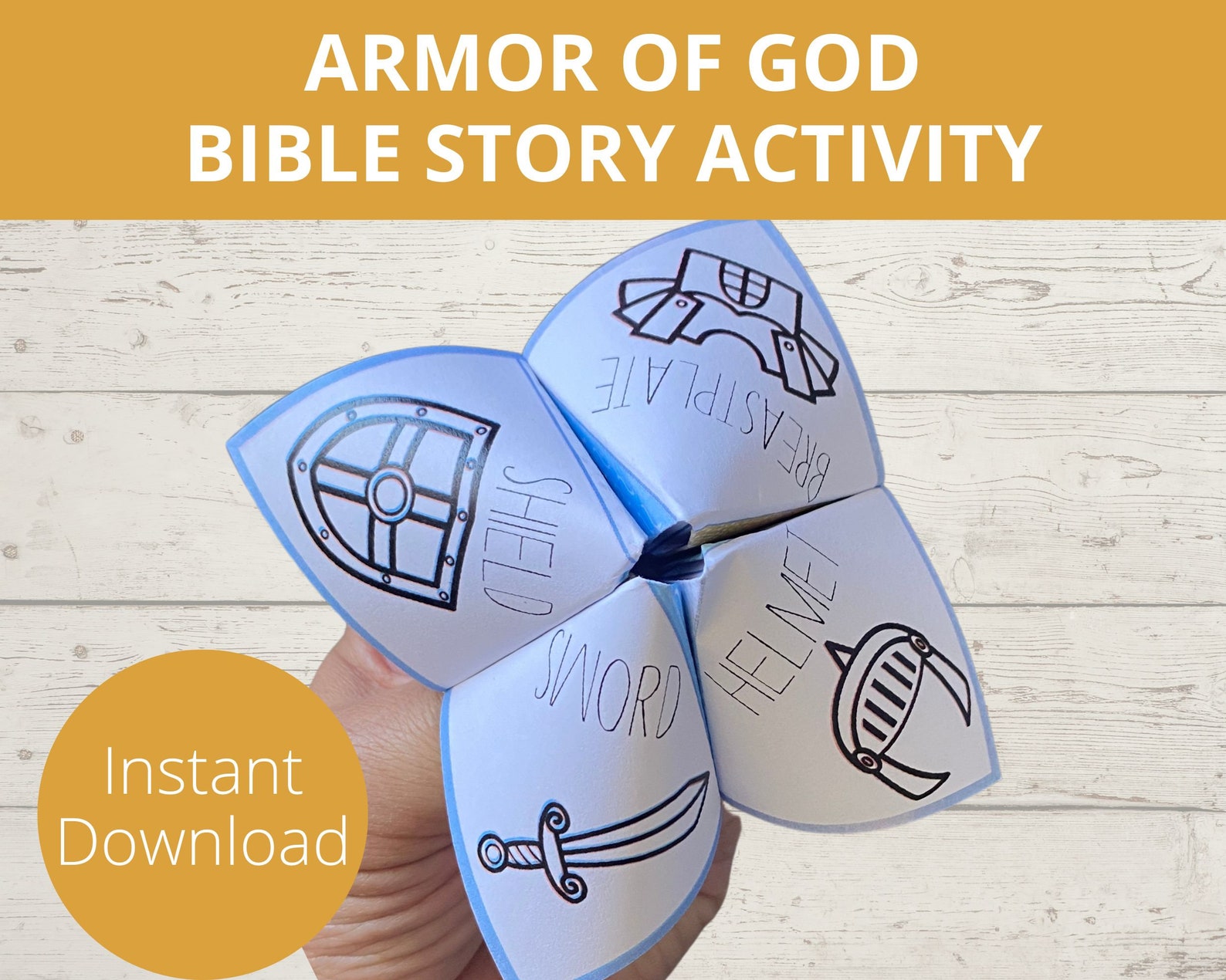 Armor of God Craft Armor of God Kid Put on the Full Armor of - Etsy Canada