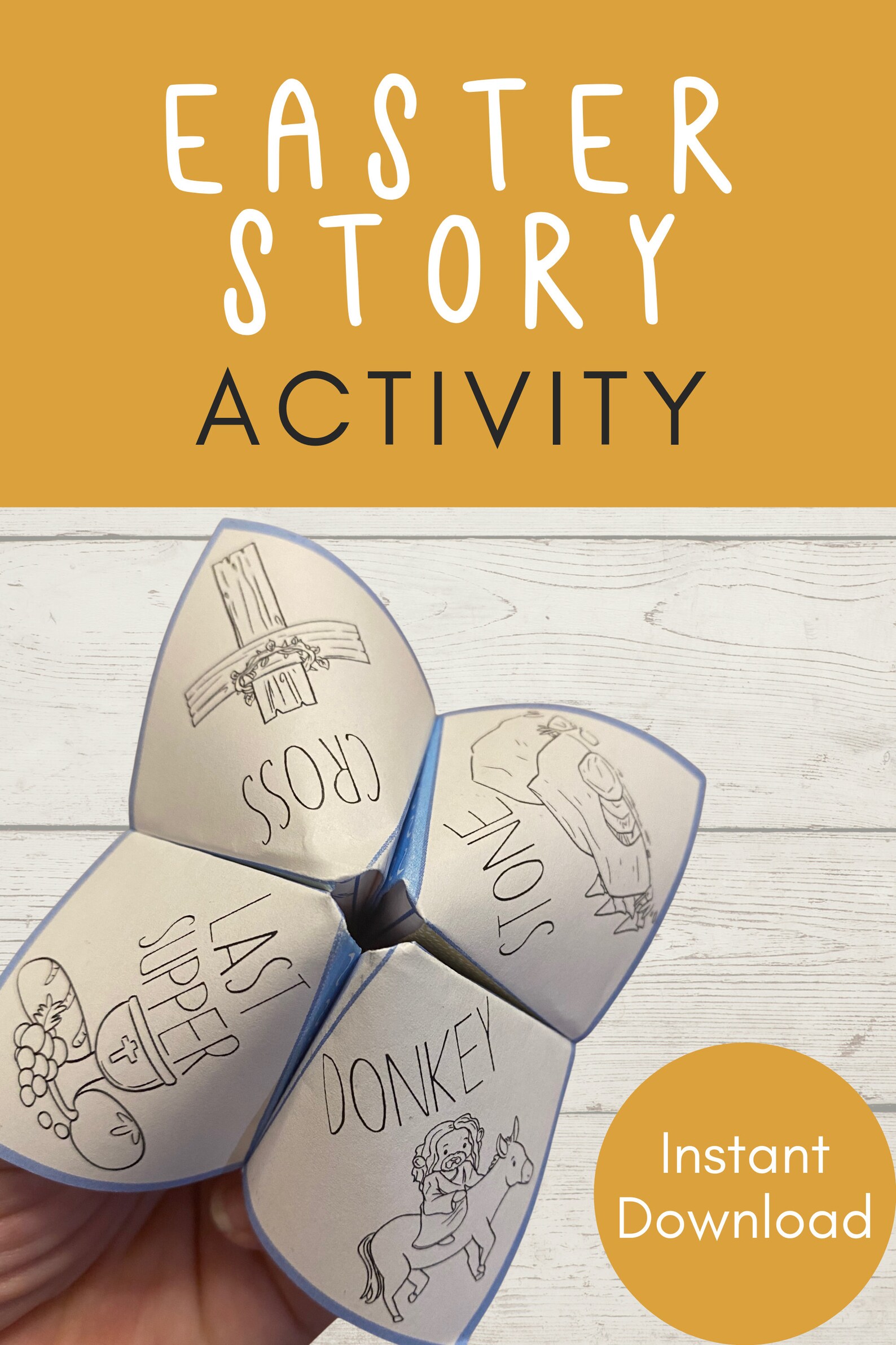 Easter Story for Kid, Sunday School Craft, Easter Story Craft, He is ...