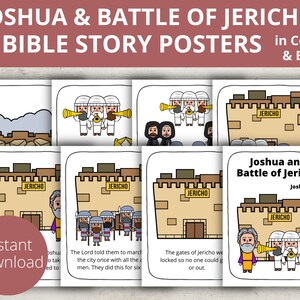 Battle of Jericho Joshua and Battle of Jericho Bible Story - Etsy