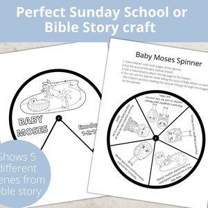 Baby Moses Sunday School Craft, Bible Story Activities for Kids, Moses ...