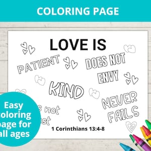 Love is Patient Love is Kind, 1 Corinthians 13, Love is Patient Craft ...