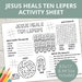 Ten Lepers, Jesus Heals, Sunday School Activities, Miracles of Jesus ...