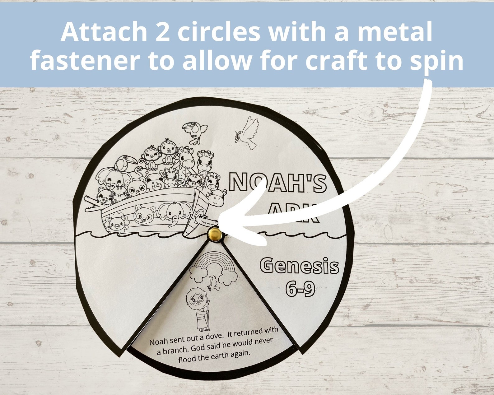 Noahs Ark Sunday School Craft, Bible Story Activities, Children's ...