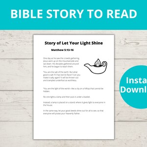 Let Your Light Shine, Bible Story Crafts, Salt of the Earth, Sunday ...