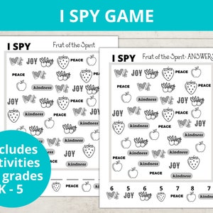 Fruit of the Spirit Activity Pack, Printable Bible Story Activities ...