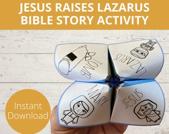 Cootie Catcher Printable Bible - Etsy