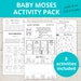 Baby Moses Bible Story Activities, Sunday School Craft, Moses Basket ...