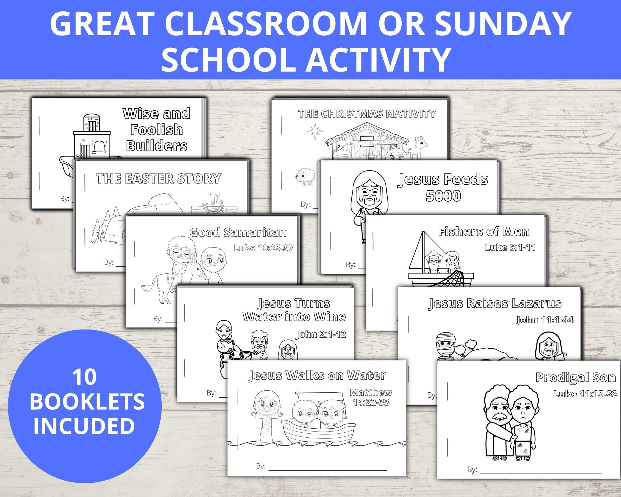 Bible Story Crafts, New Testament Printable, Sunday School Activities ...