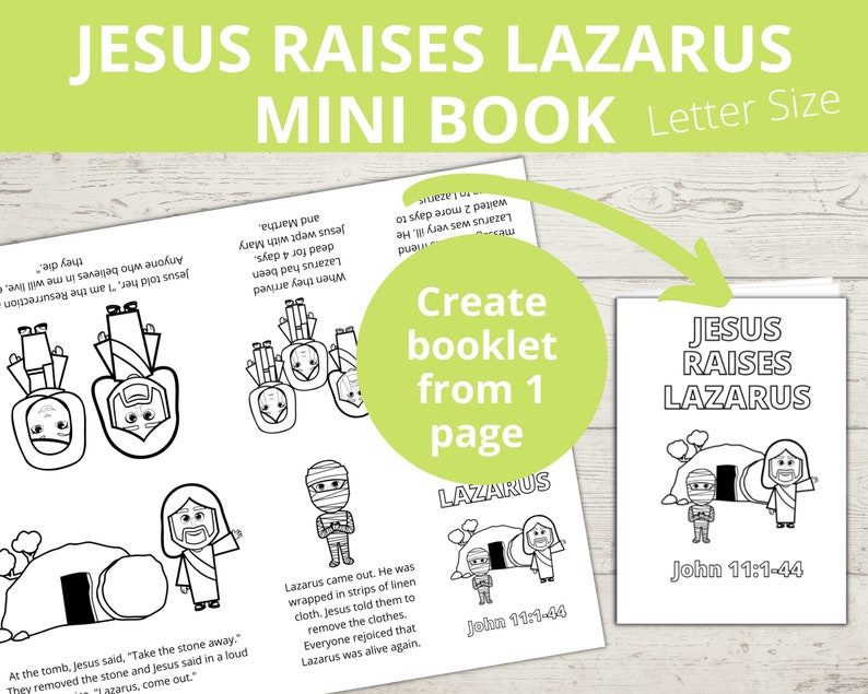 Raising of Lazarus Sunday School Craft Lazarus Tomb - Etsy