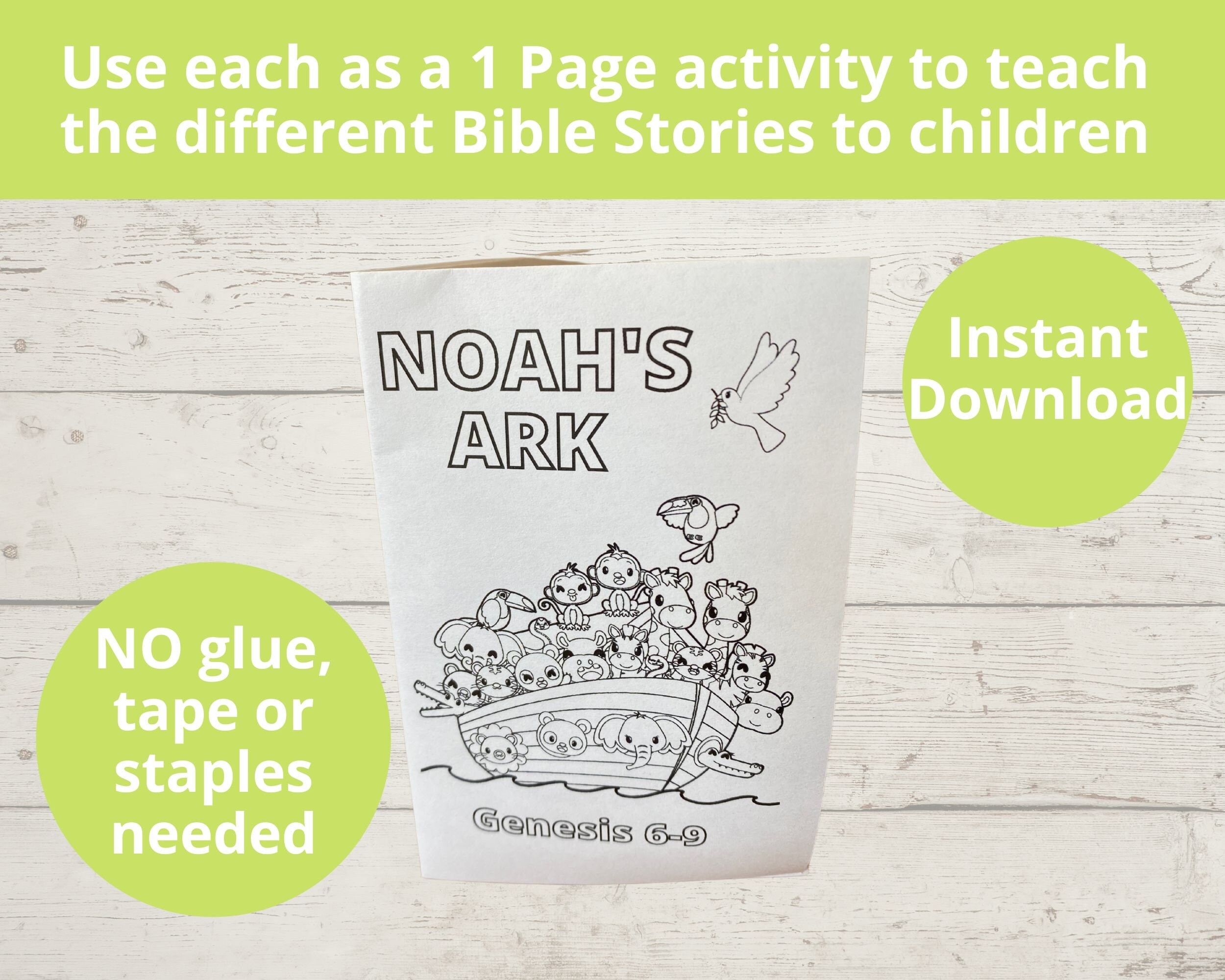 Bible Story Mini Book Bundle, Bible Story Activities, Sunday School ...