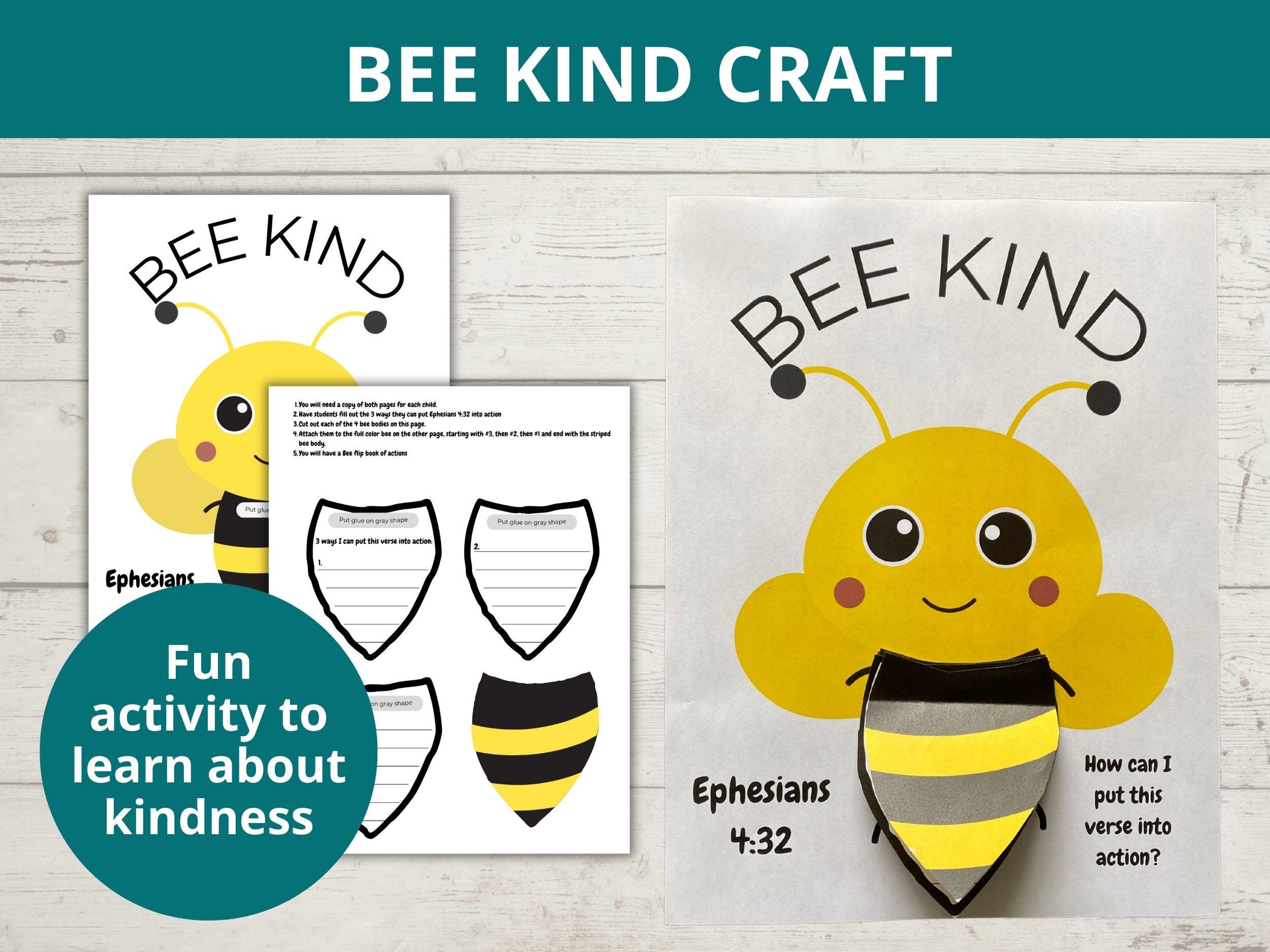 Be Kind and Compassionate, Ephesians 4:32, Sunday School Craft, Bible ...