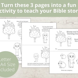 Moses and the Burning Bush, Sunday School Craft, Moses Craft, Bible ...