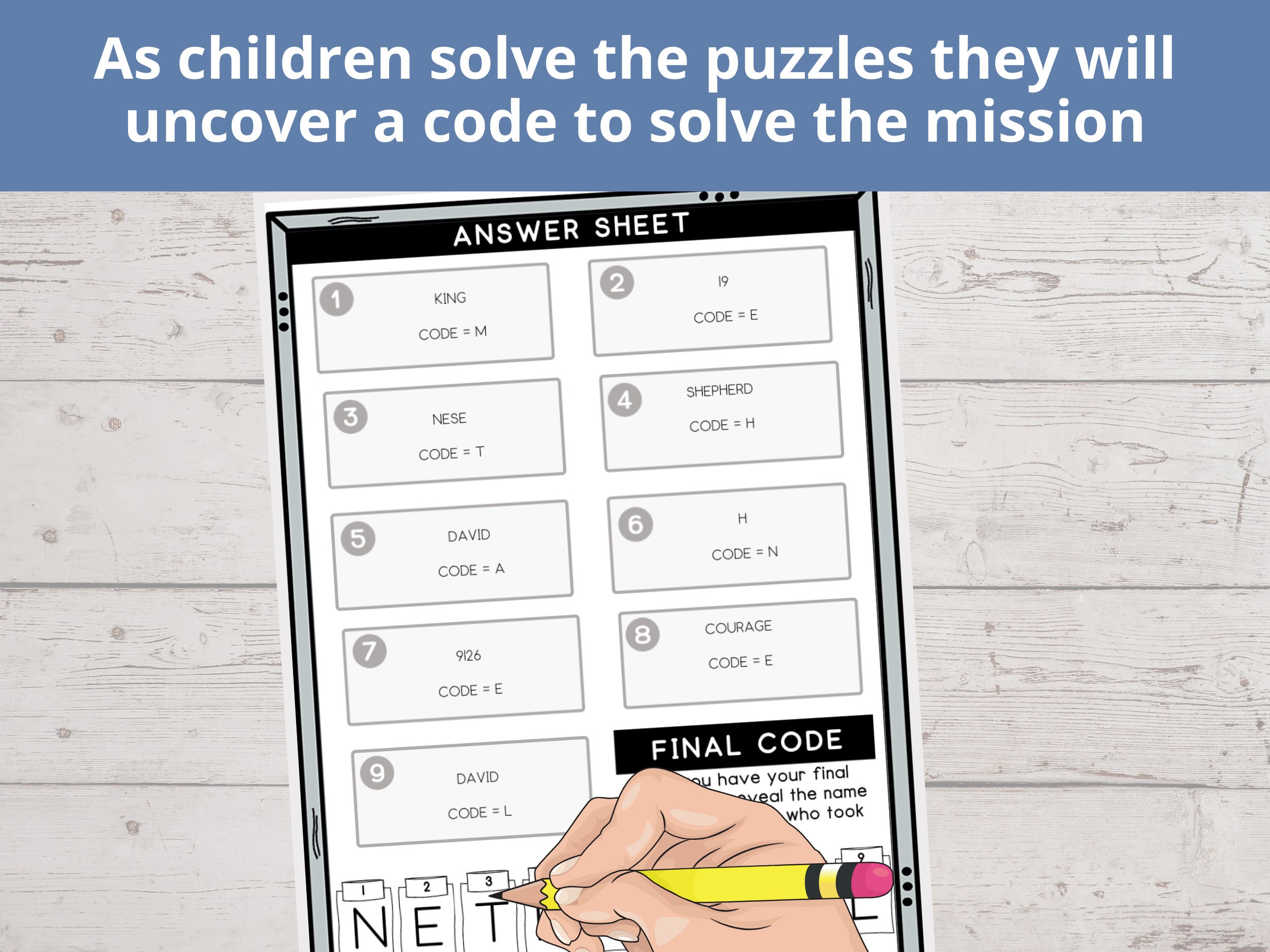 Bible Escape Room, David and Goliath, Escape Room Kids, Family Game ...