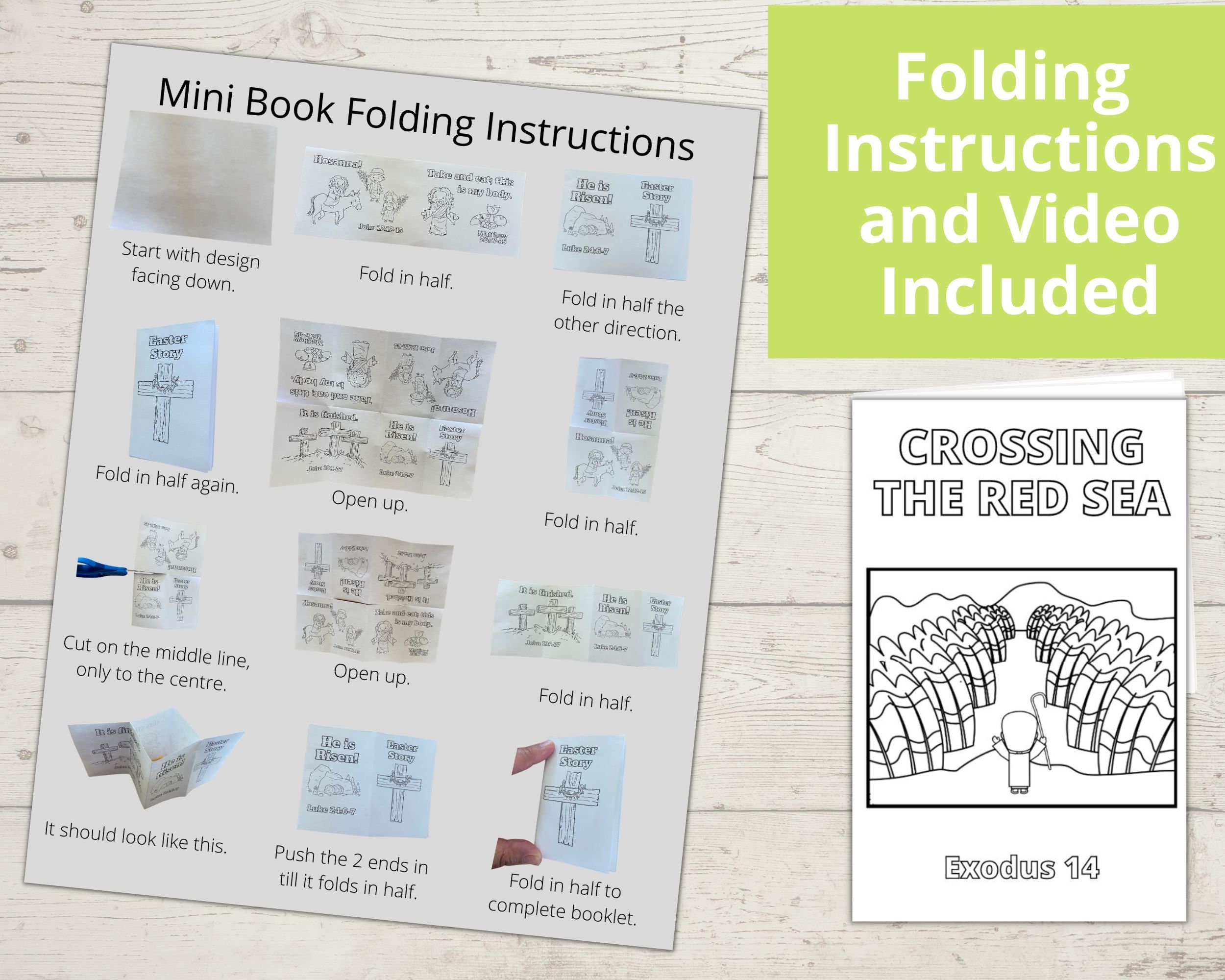 Moses and the Red Sea Craft for Kids, Parting the Red Sea, Bible Story ...