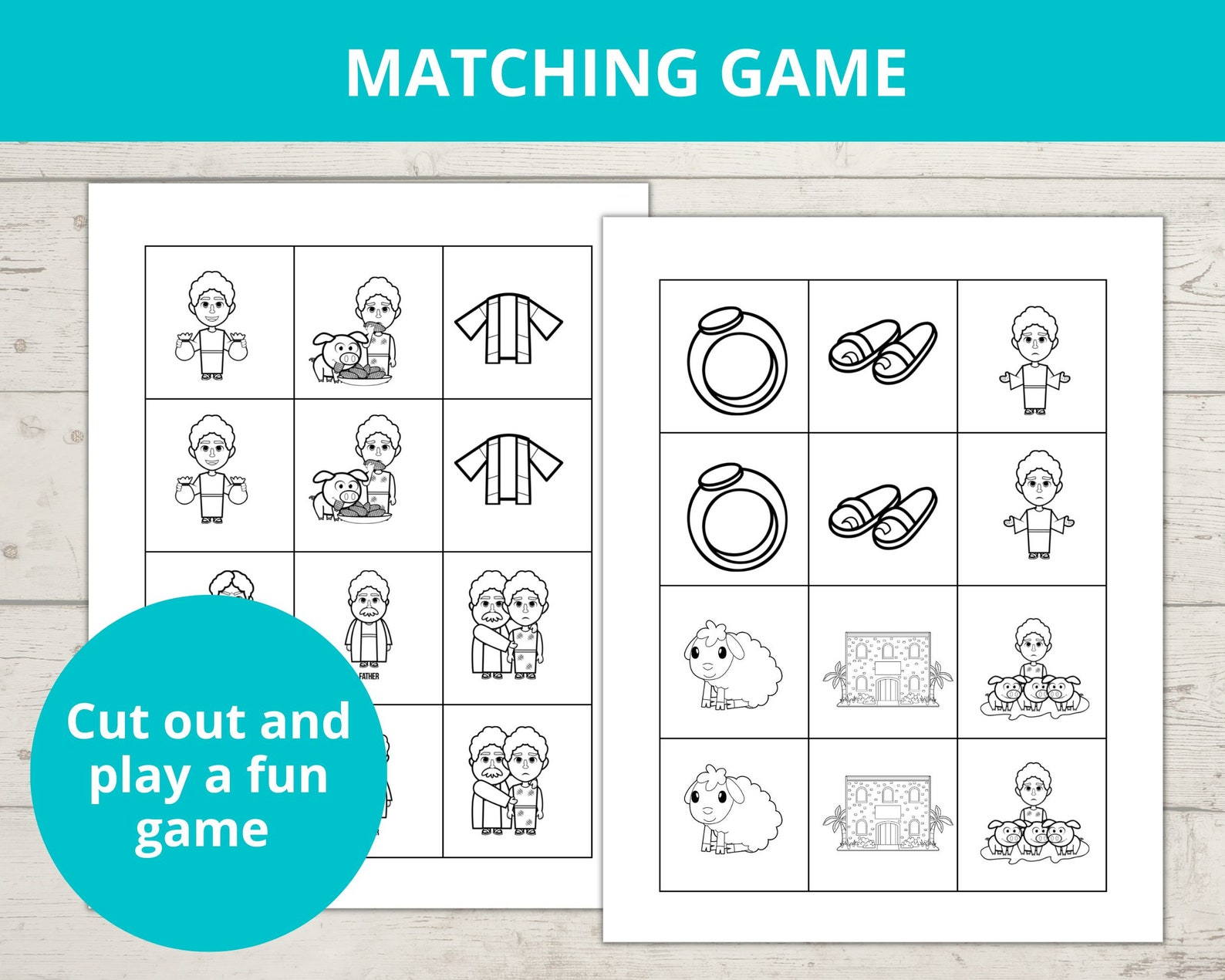 Prodigal Son Bible Story Activities, Sunday School Craft, Activity Pack ...