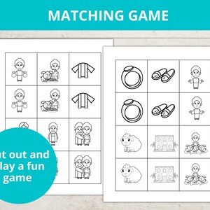 Prodigal Son Bible Story Activities, Sunday School Craft, Activity Pack ...