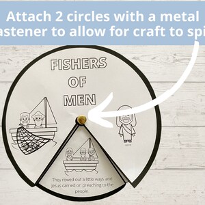 Fishers of Men Sunday School Craft, Bible Story Activities, Miracle of ...