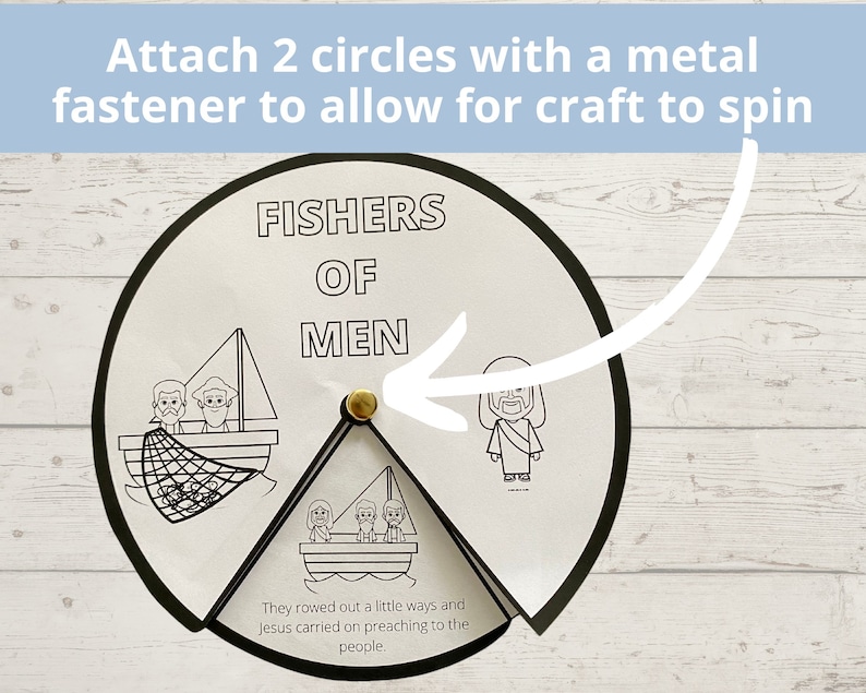 Fishers of Men Sunday School Craft, Bible Story Activities, Miracle of ...