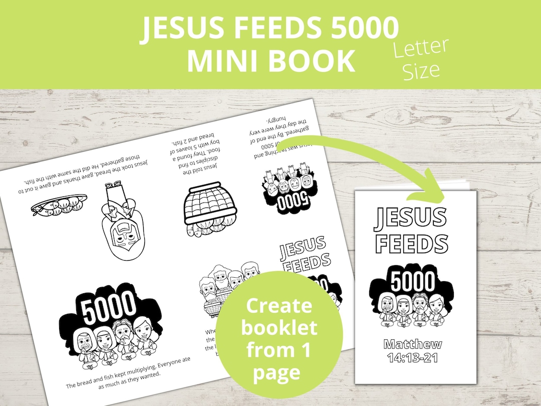 Jesus Feeds 5000 Craft, Jesus Feeds the 5000, Miracles of Jesus, Jesus ...