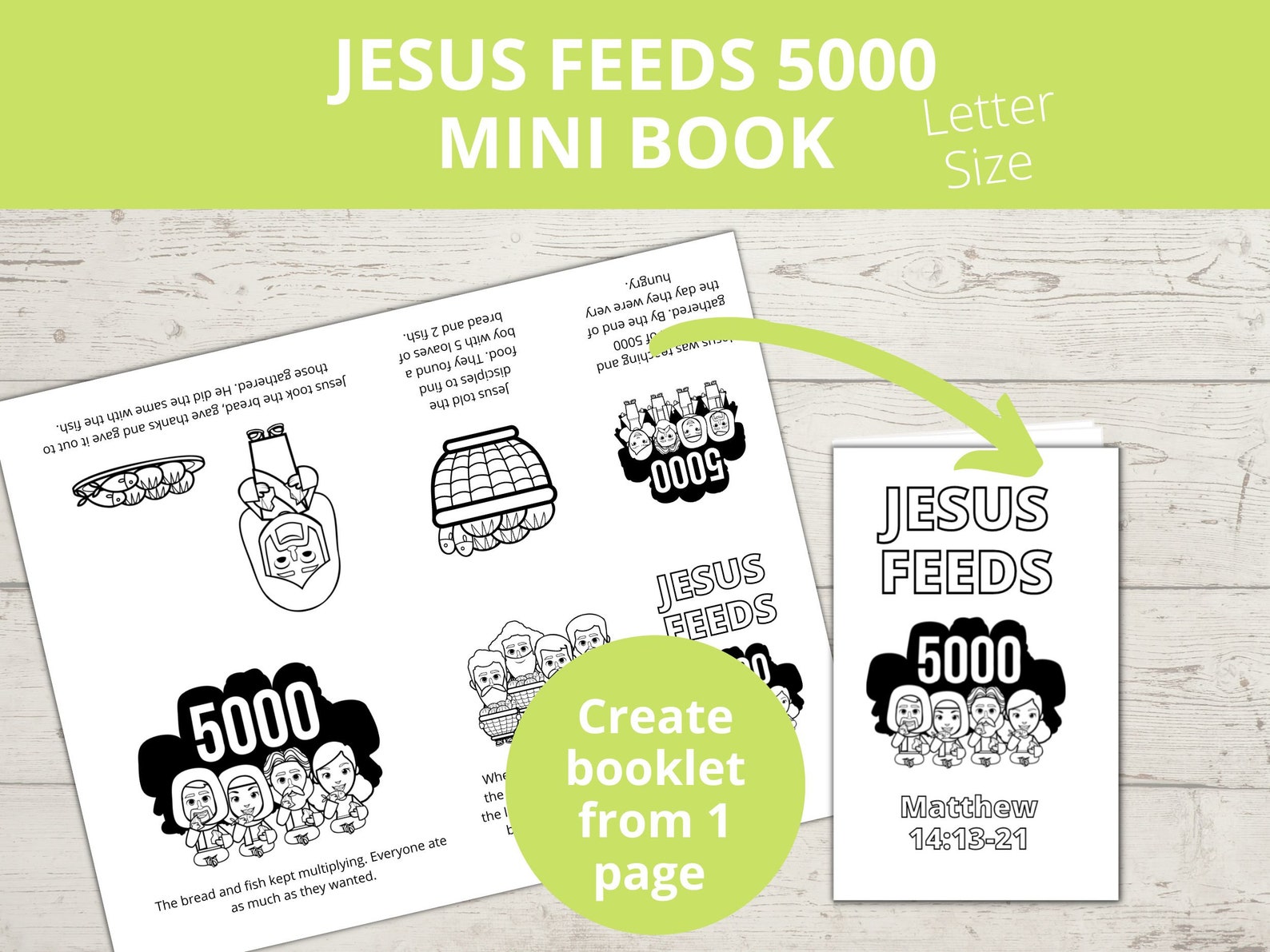 Jesus Feeds 5000 Craft, Jesus Feeds the 5000, Miracles of Jesus, Jesus ...